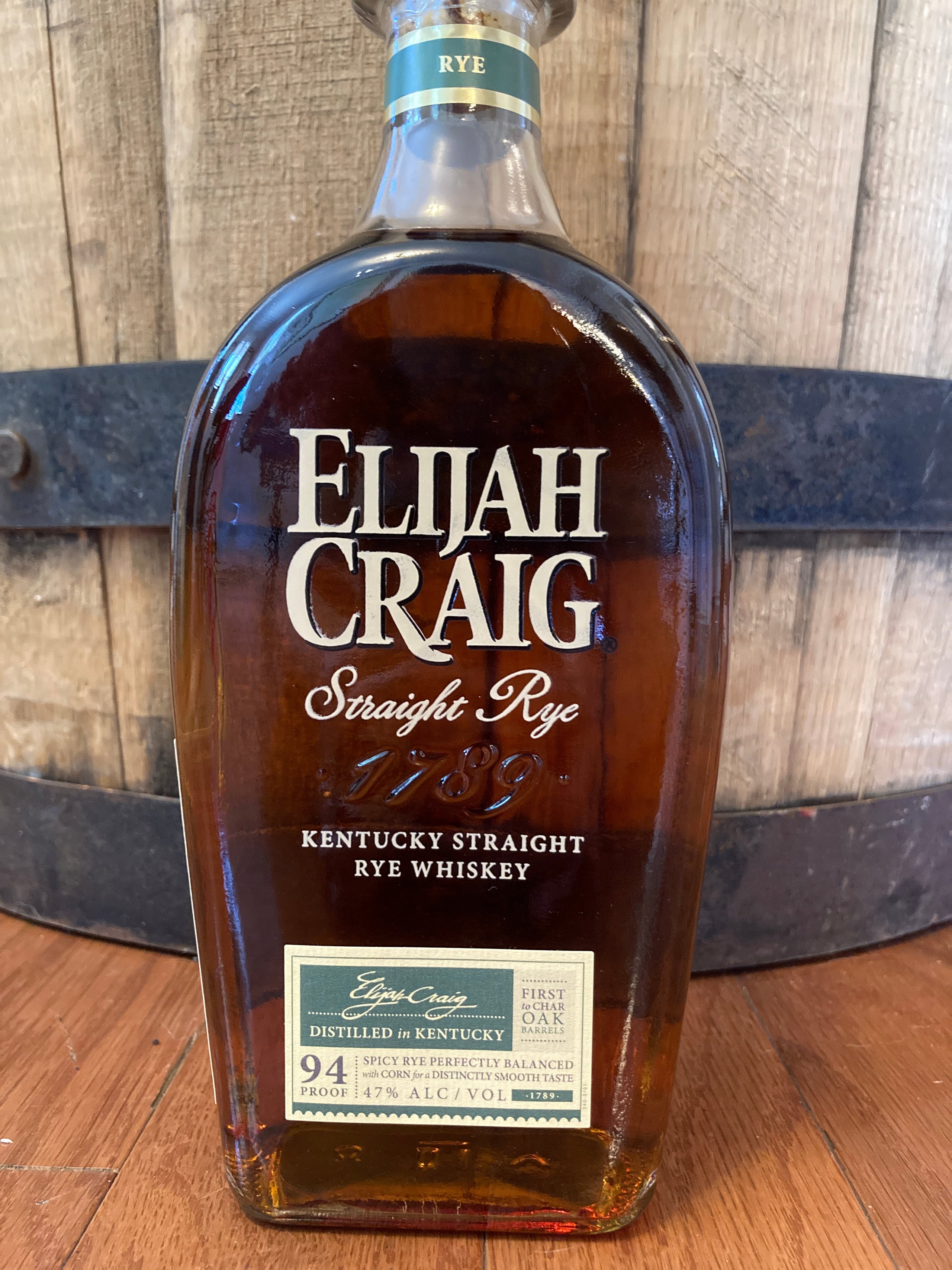 Elijah Craig Straight Rye Whiskey | Cork & Rind